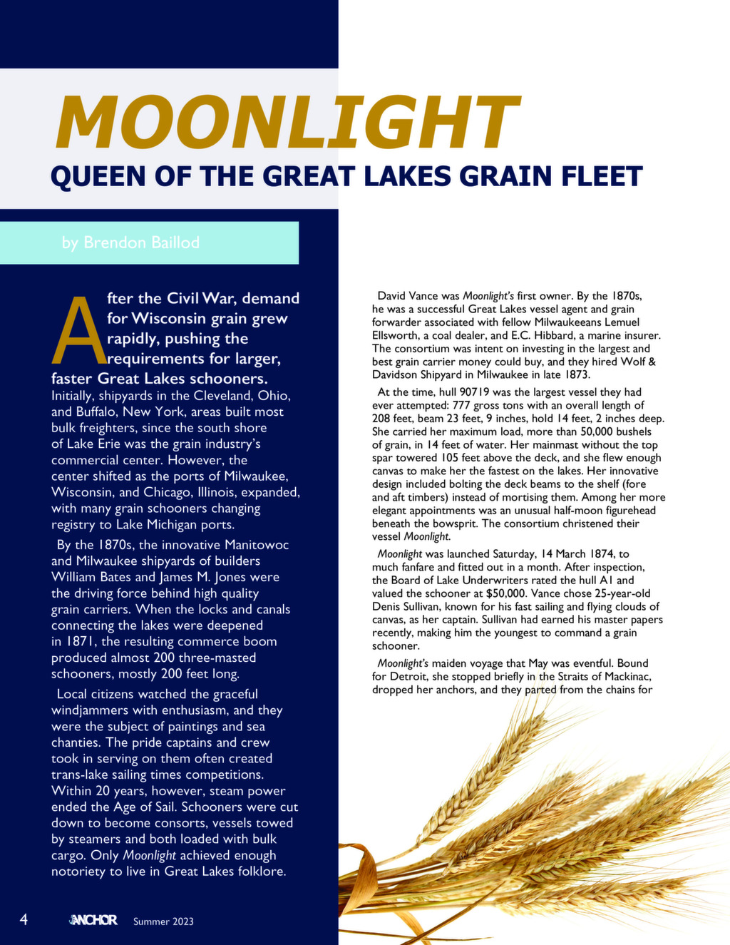 Anchor Magazine Summer 2023 | Wisconsin Maritime Museum